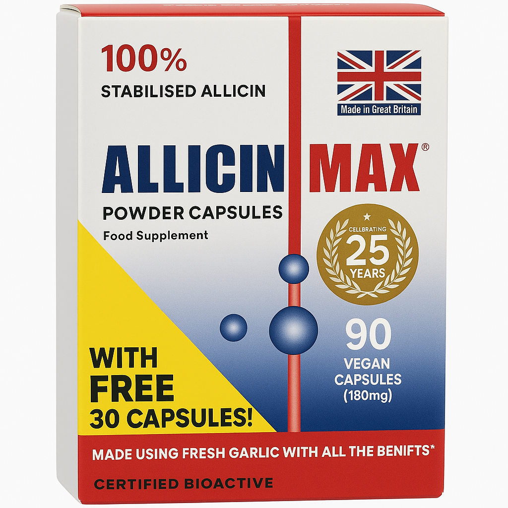 Allicin Max 90+30 Capsules UK | Great Price & Fast Delivery — Quickvit