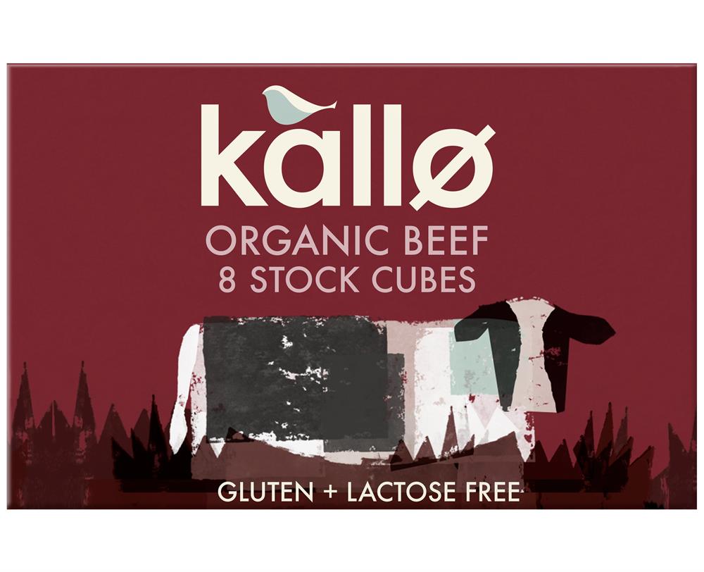 Kallo Org Beef Stock Cubes 88g — Quickvit