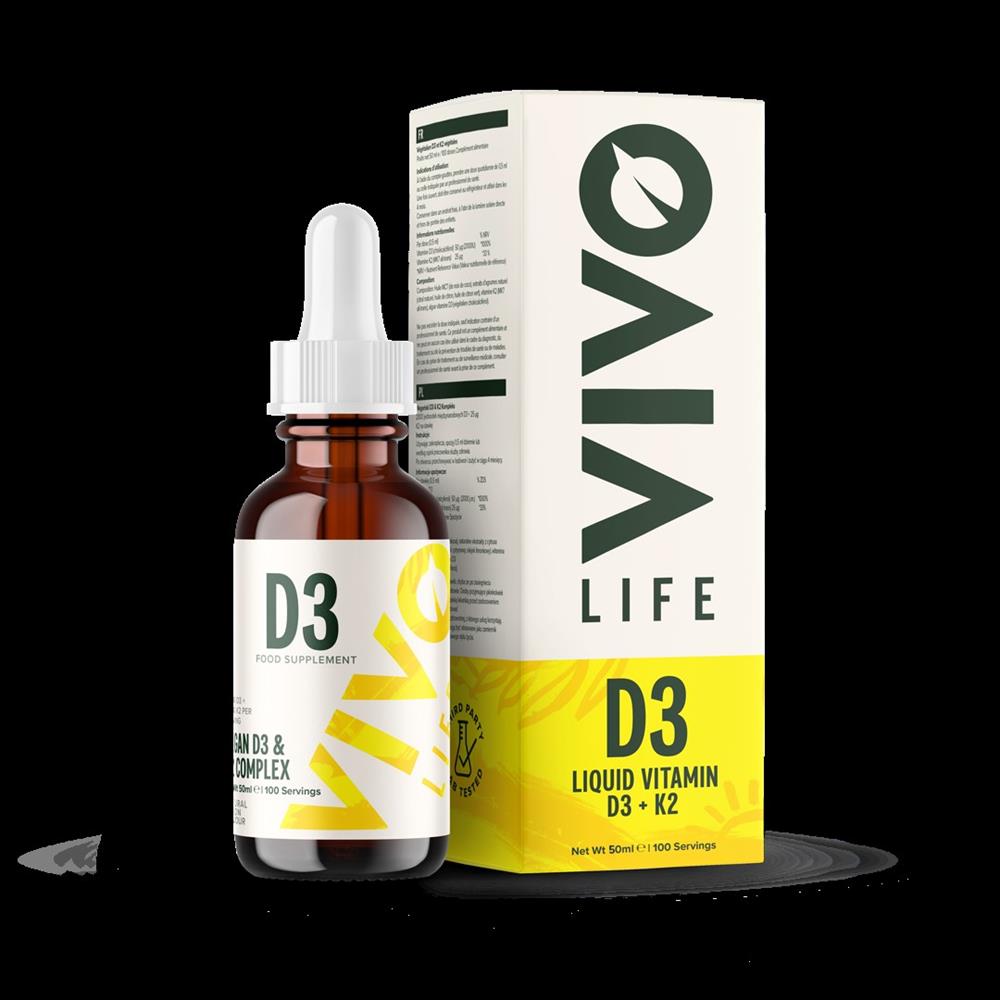 Vivo Vitamin D3 & K2 Liquid 50ml — QuickVit