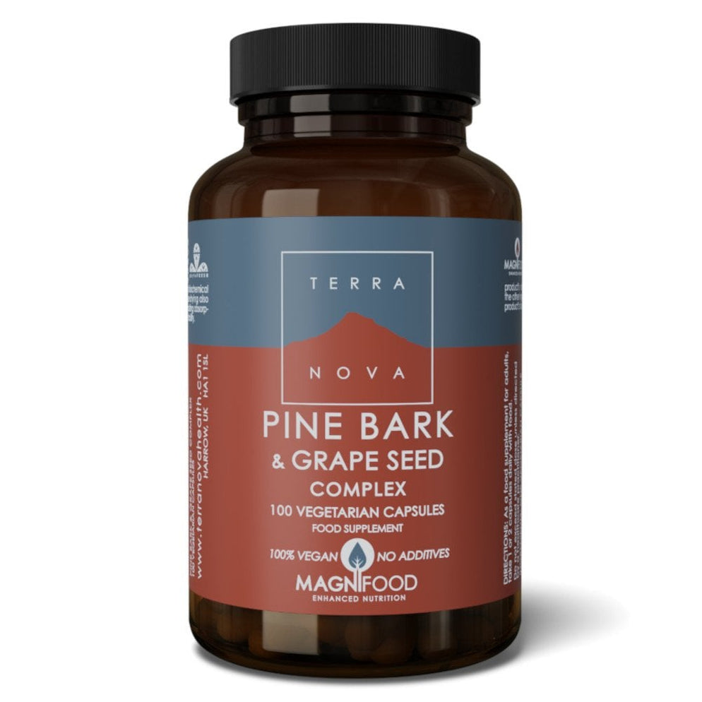 Terranova Pine Bark & Grape Seed Complex 100 Capsules | Quickvit — QuickVit