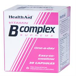 HealthAid Vitamin B Complex Supreme 30 Capsules — QuickVit