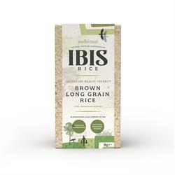 Ibis Brown Long Grain Rice 1KG - QuickVit
