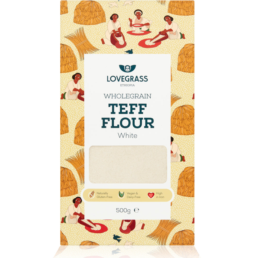 Lovegrass Ethiopia Wholegrain White Teff Flour 500g — Quickvit