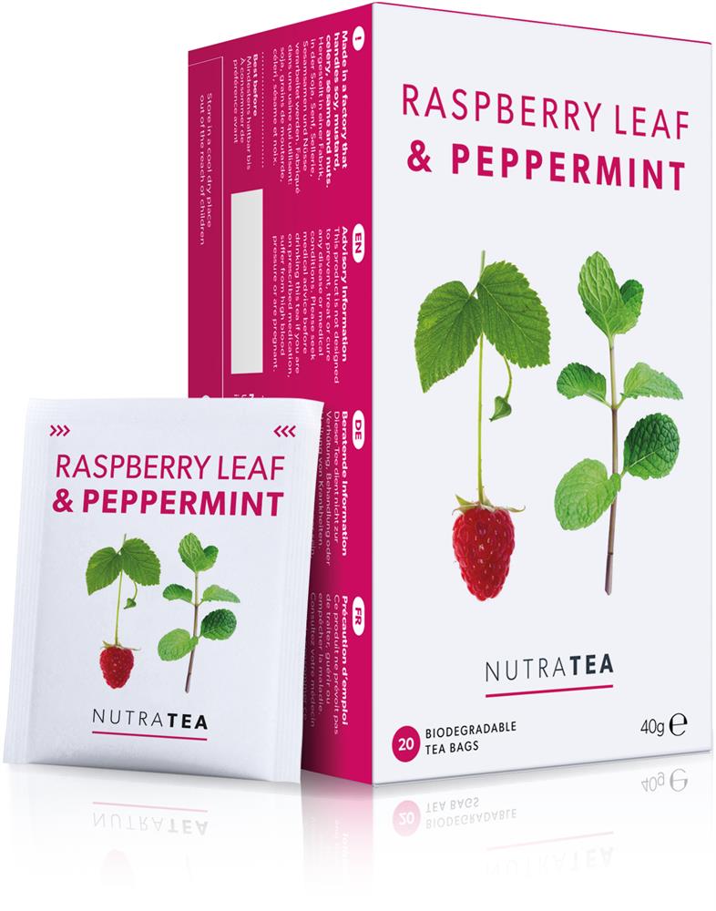 Nutratea Nutra Raspberry & Peppermint Tea 20 Bags — Quickvit