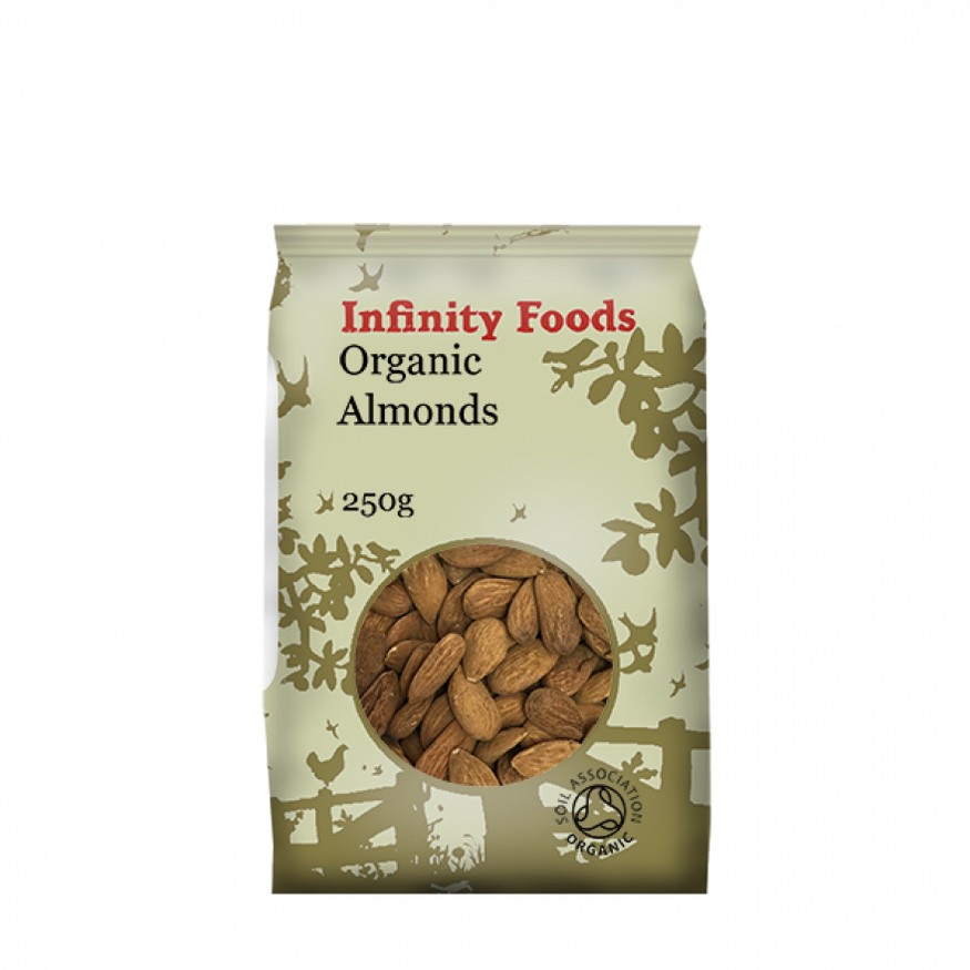 Infinity Foods Organic Almonds 250g — Quickvit