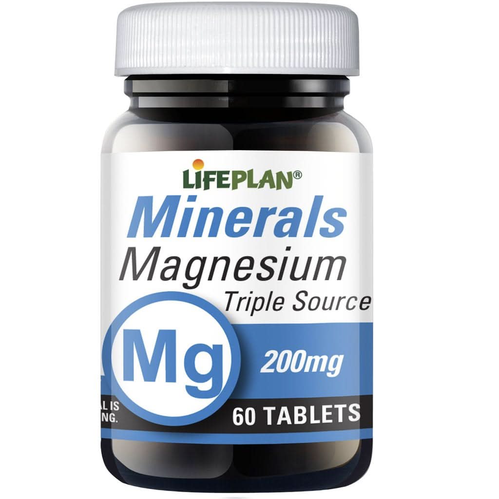 Buy Lifeplan Triple Source Magnesium 200mg 60 tabs | Quickvit