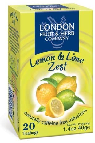 London Fruit & Herb Lemon & Lime Zest 20 Bags - Caffeine-Free — Quickvit