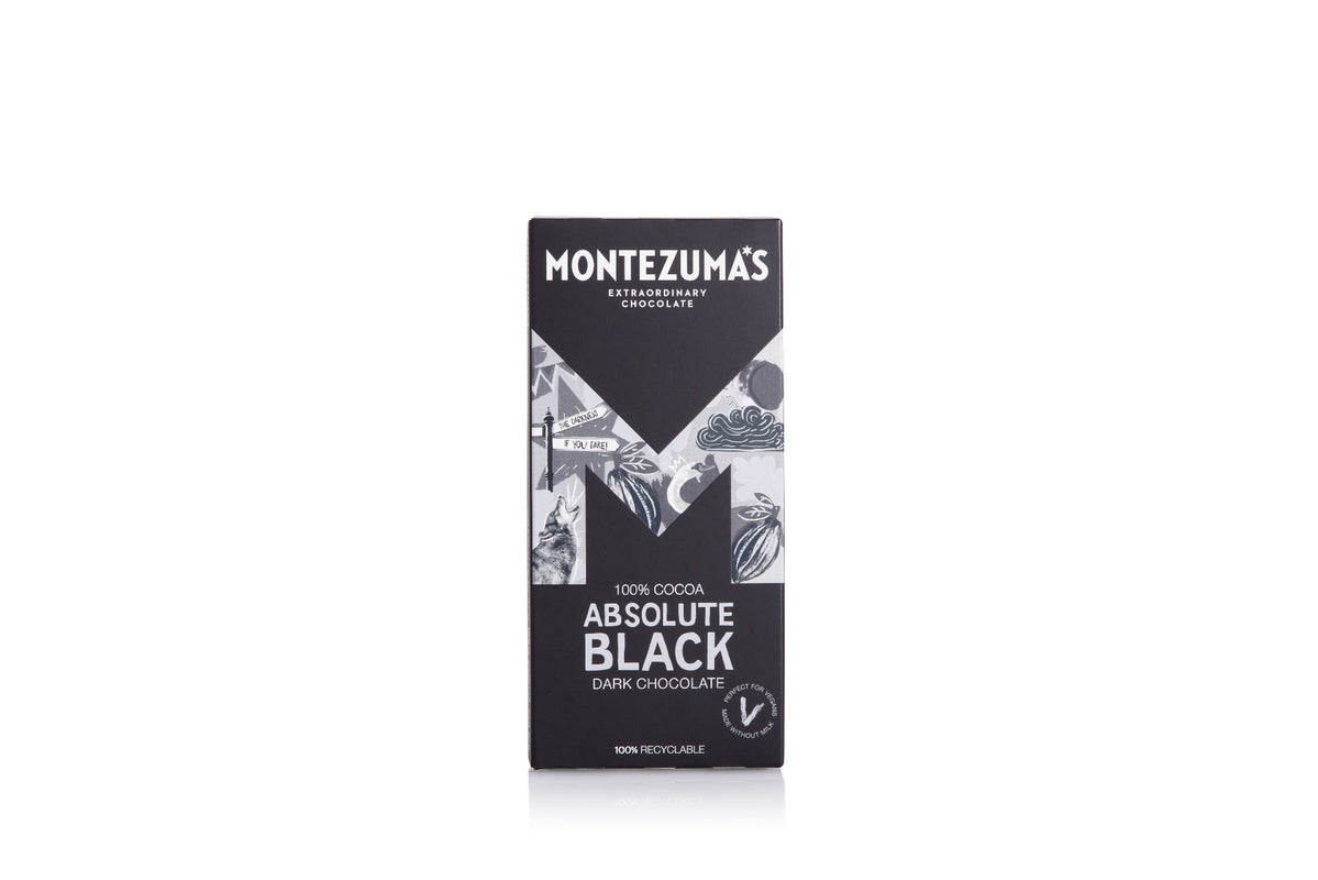 Montezuma's 100% Cocoa Bar: Absolute Black 90g | Quickvit